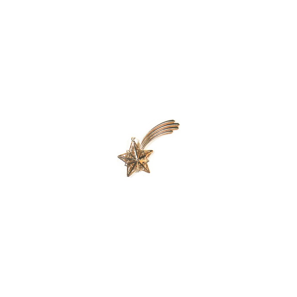 Stern mit Schweif goldfarben 93x46mm