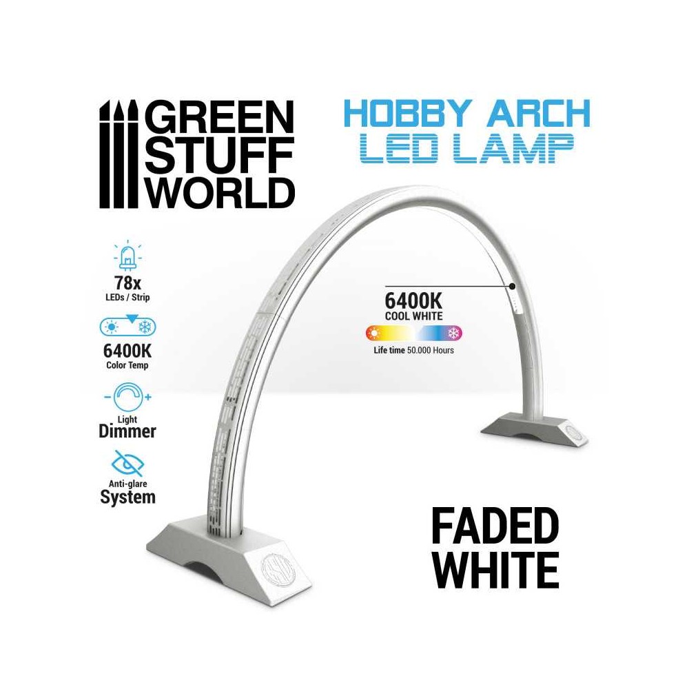 LAMPE LED HOBBY ARCH - Faded White